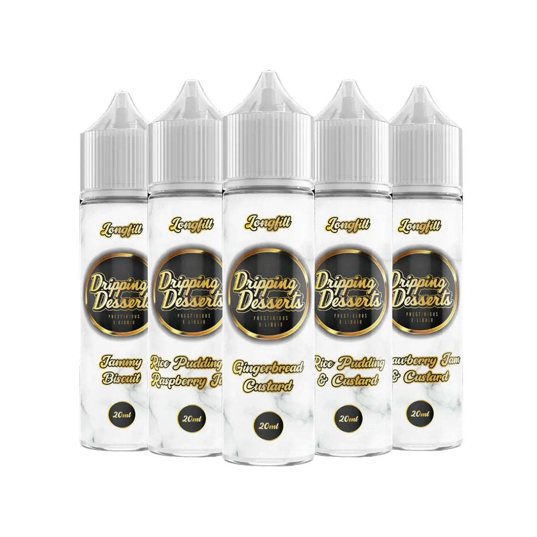 Dripping Desserts 60ml Longfill | 8 Dessert E-liquid Flavours