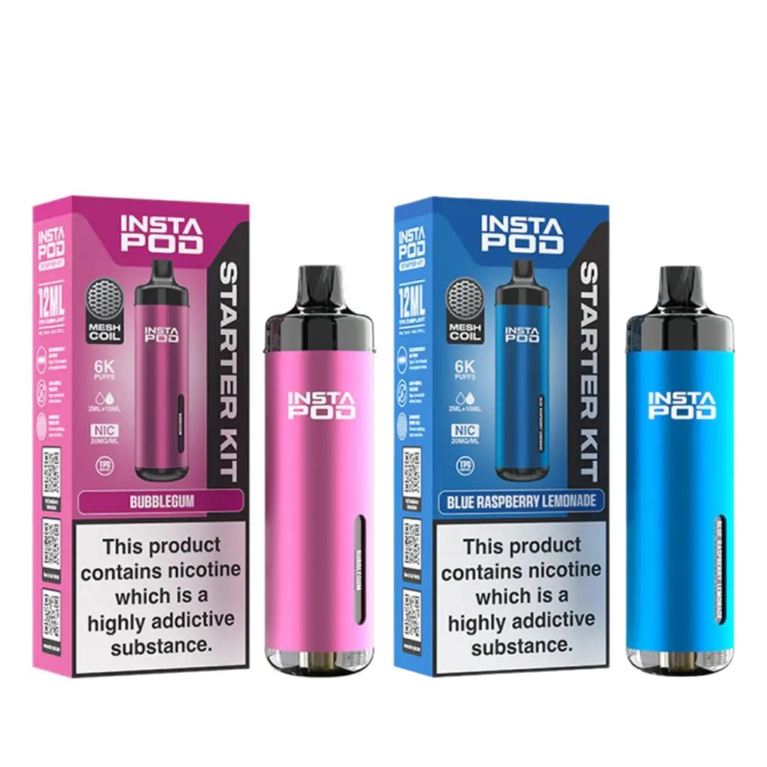 Instafill Vape Instapod Kit – Refillable Vape 6000 Puffs
