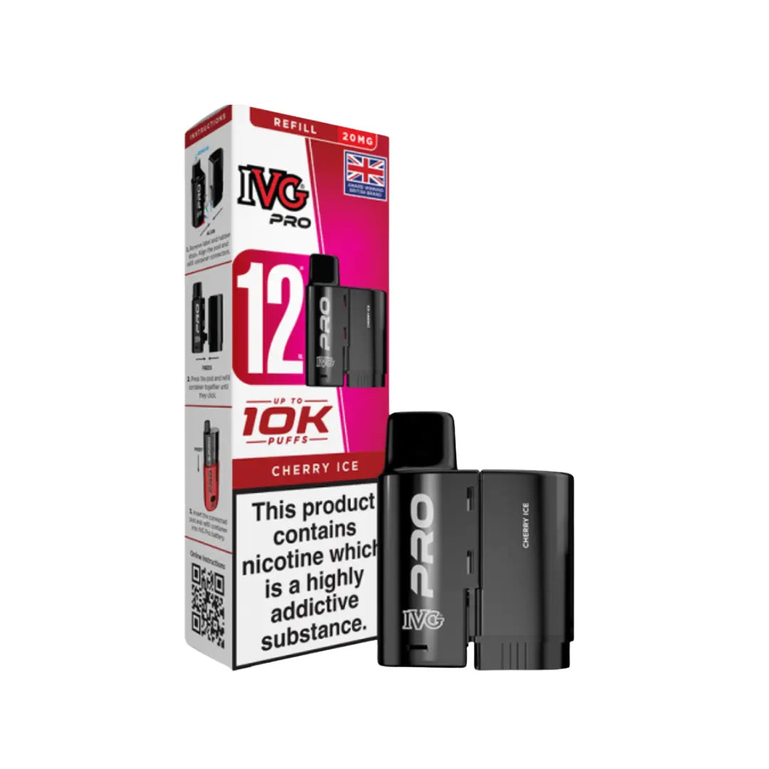 IVG Pro 12 Cherry Ice Refill Pod 10000 Puffs