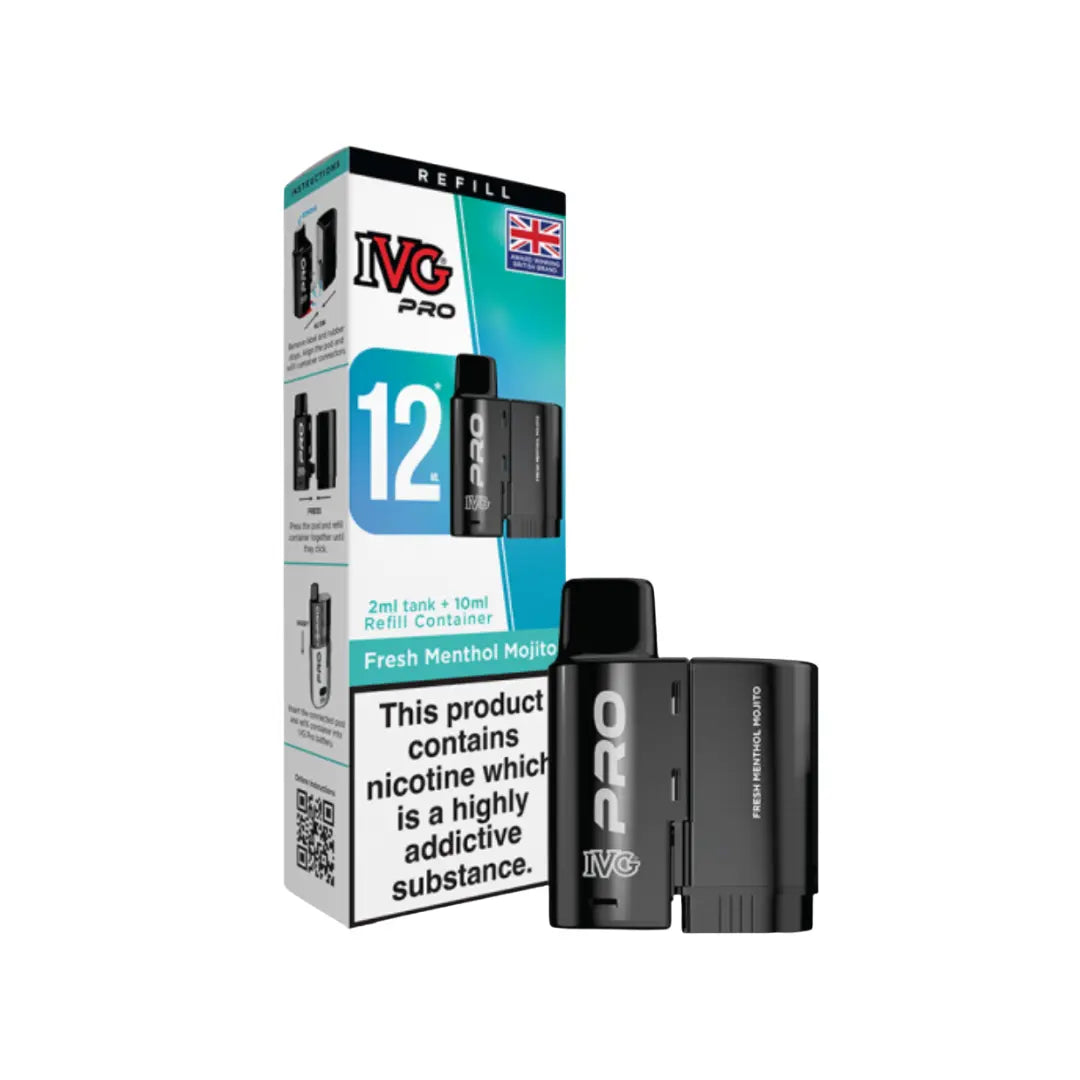 IVG Pro 12 Fresh Menthol Mojito Refill Pod 10000 Puffs