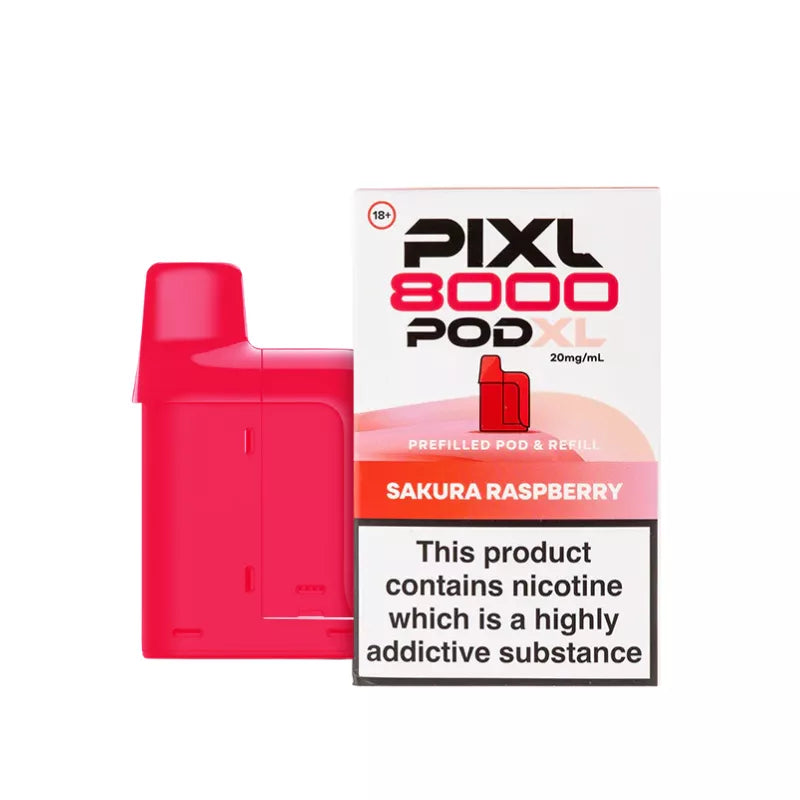 PIXL 8000 Sakura Raspberry Refill Pods | Ecigone UK