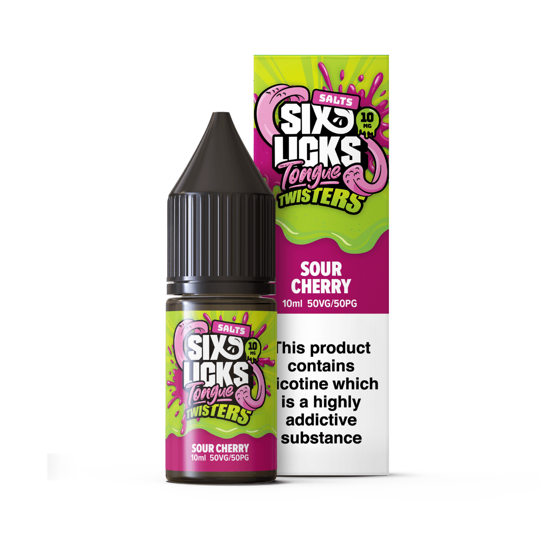 Six Licks Tongue Twisters 10ml Salts – Bold Fruity Flavours